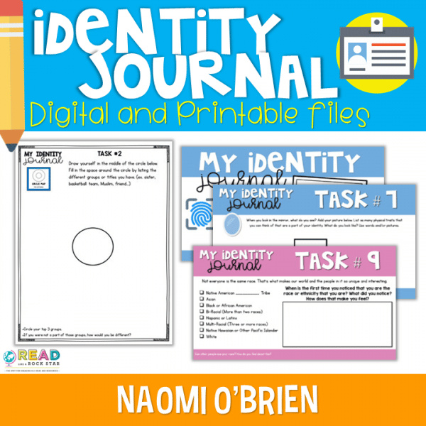 Identity Journal for Students (Printable and Digital) - Naomi O'Brien ...