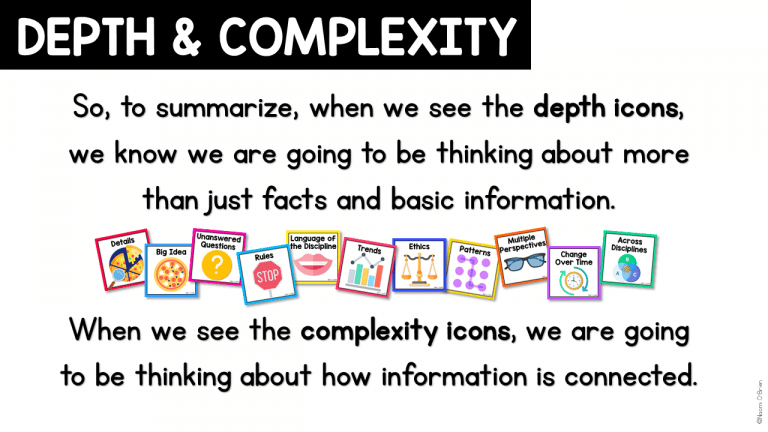 Depth and Complexity for Kids - Naomi O'Brien - Read Like a Rockstar