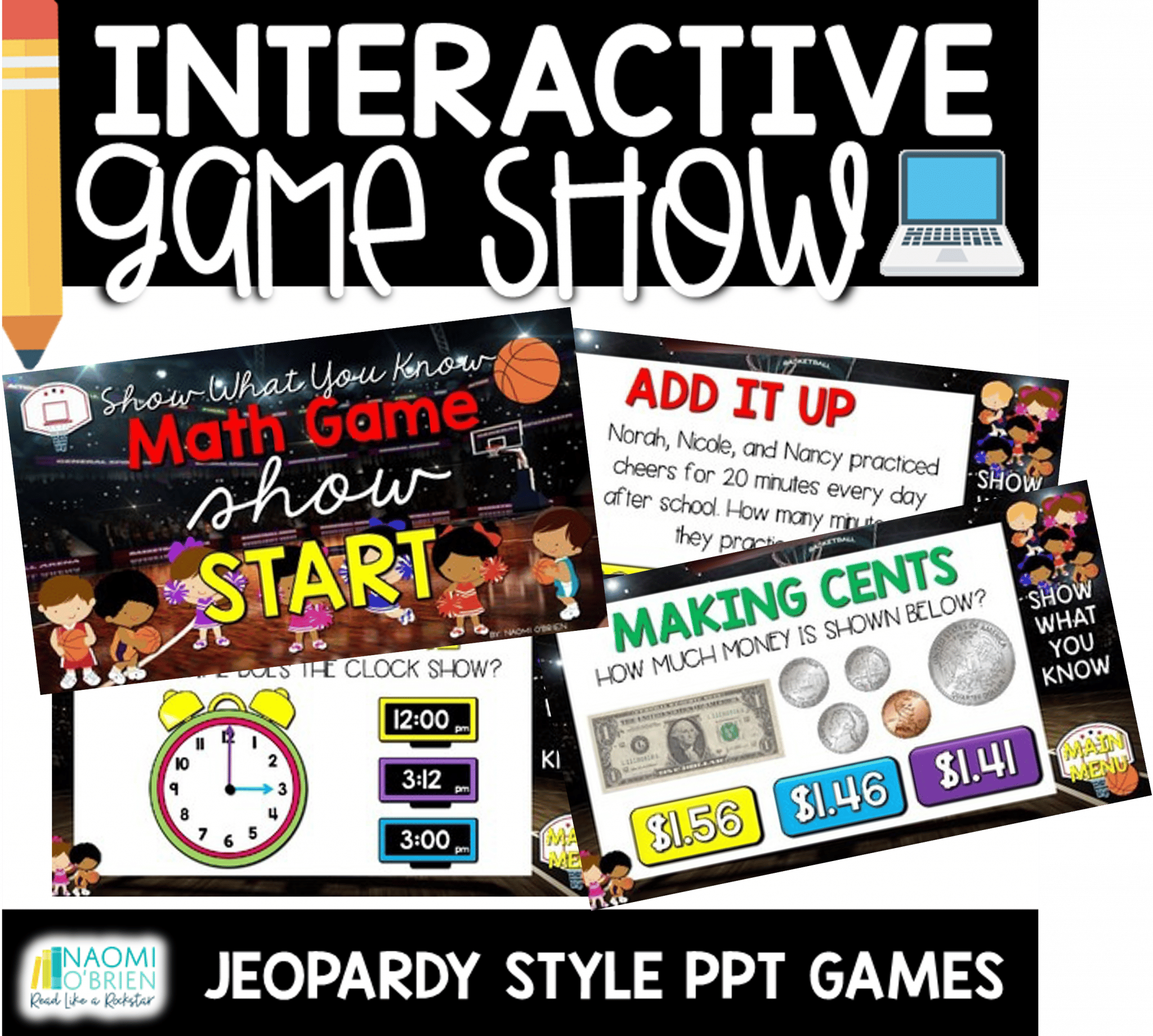 Math Game Show For 2nd Grade 2nd Edition Naomi O Brien Read Like