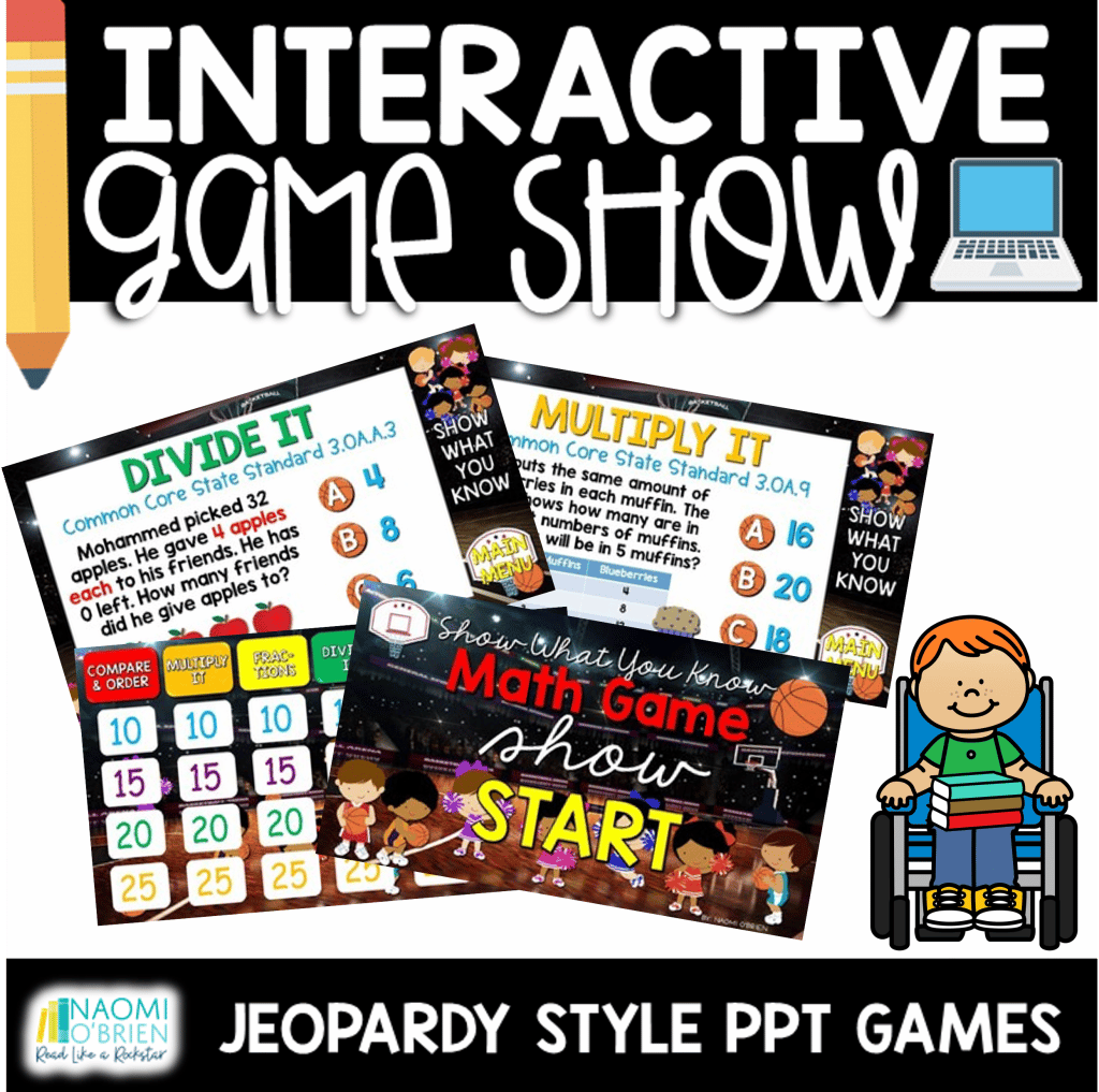 Math Game Show for 3rd Grade - Naomi O'Brien - Read Like a Rockstar