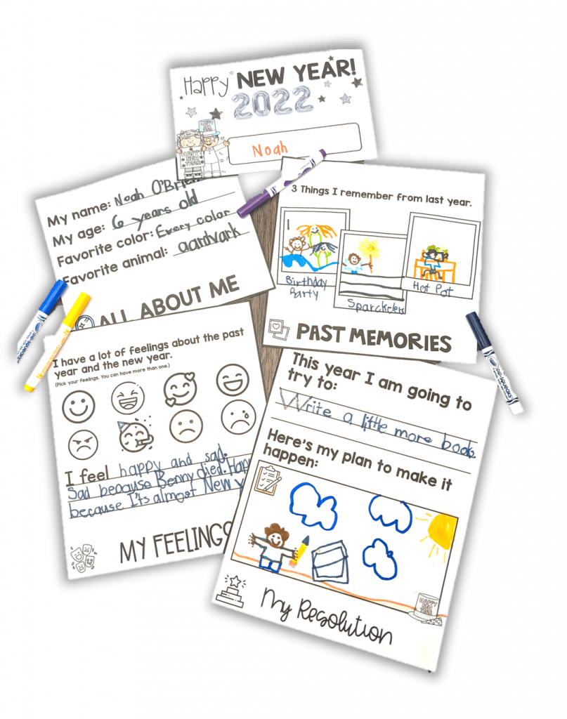 New Year's Resolutions and Activities (Writing Prompts and Flipbook ...