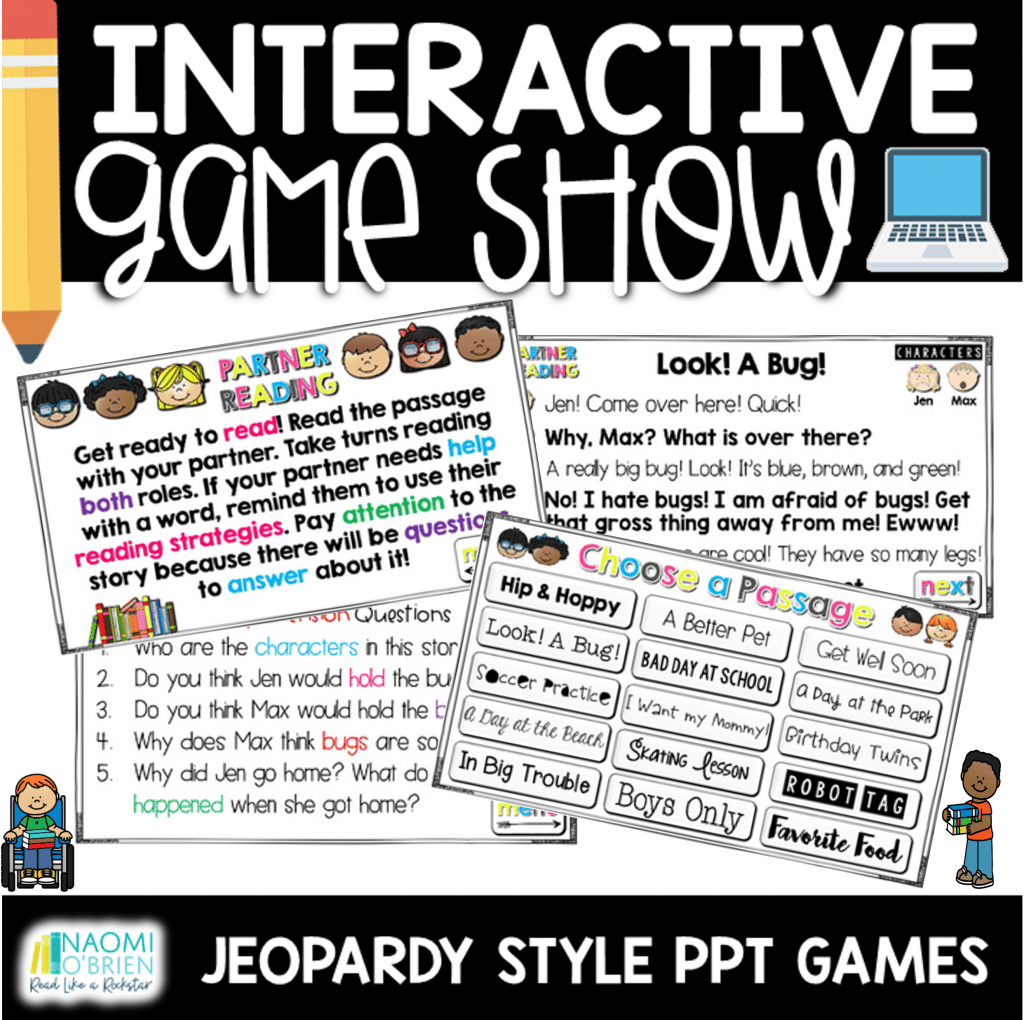 Partner Reading Passages & Comprehension Questions (15) - Naomi O'Brien ...