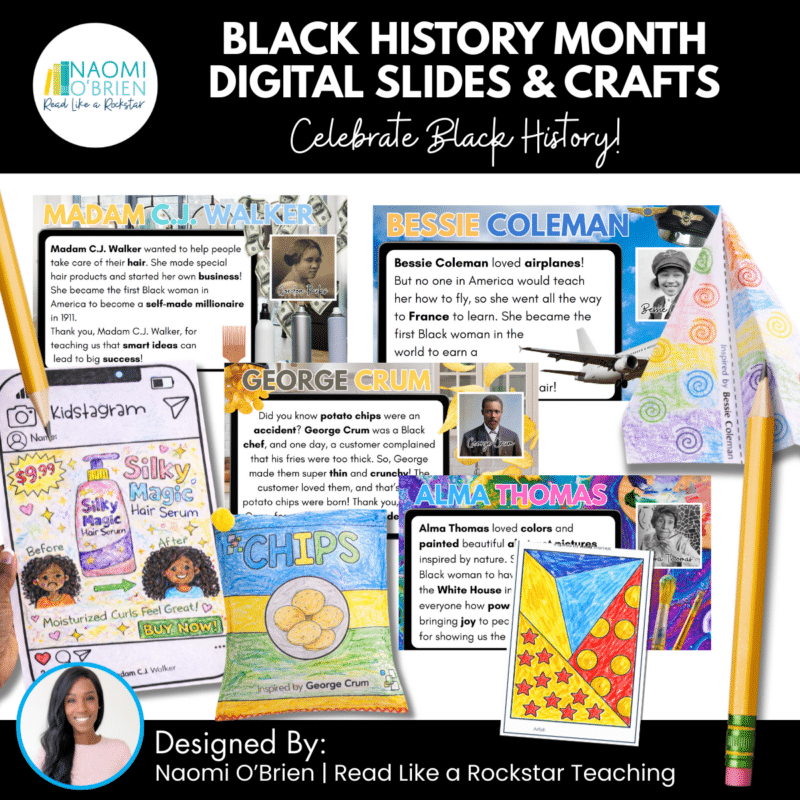 Black History Slides and Challenges - Naomi O'Brien - Read Like a Rockstar