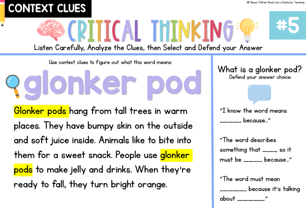 Context Clues Activities for Kids | Critical Thinking & Vocabulary ...