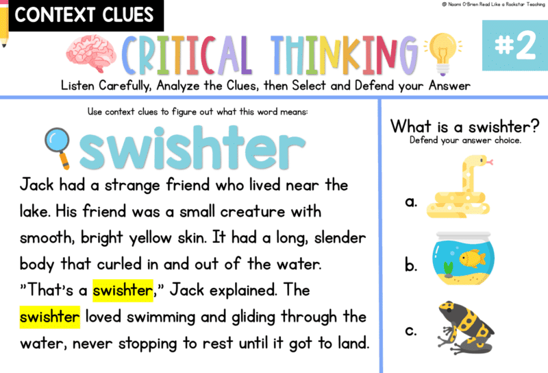 Context Clues Activities for Kids | Critical Thinking & Vocabulary ...